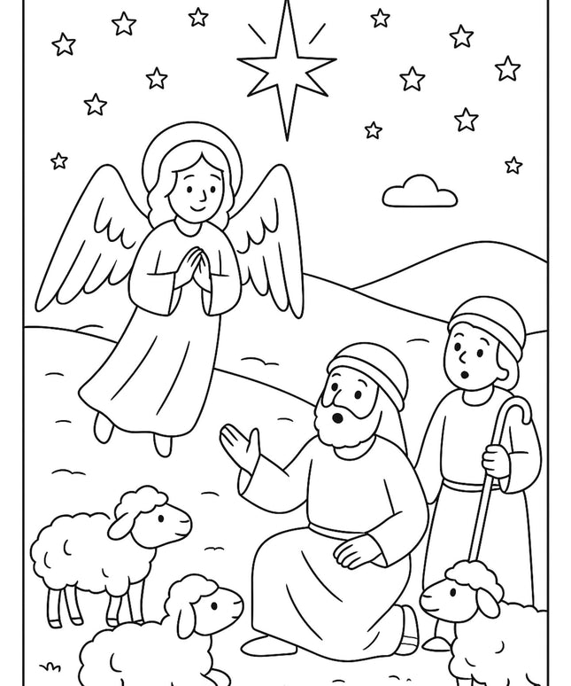 Christmas Christian Coloring 8 Pack – paper.ink.scissors
