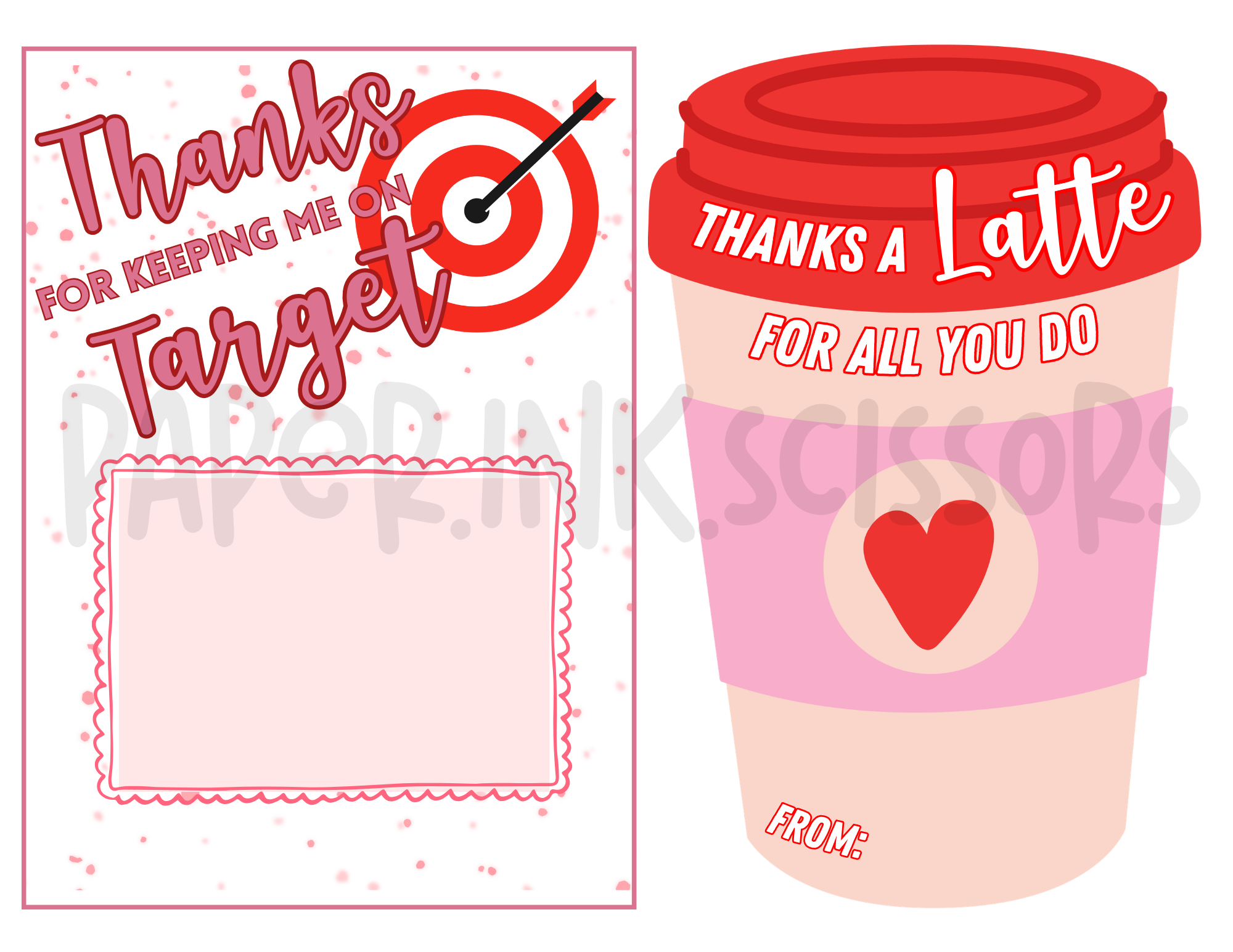 Teacher Appreciation Valentine Gift Card Holders – paper.ink.scissors