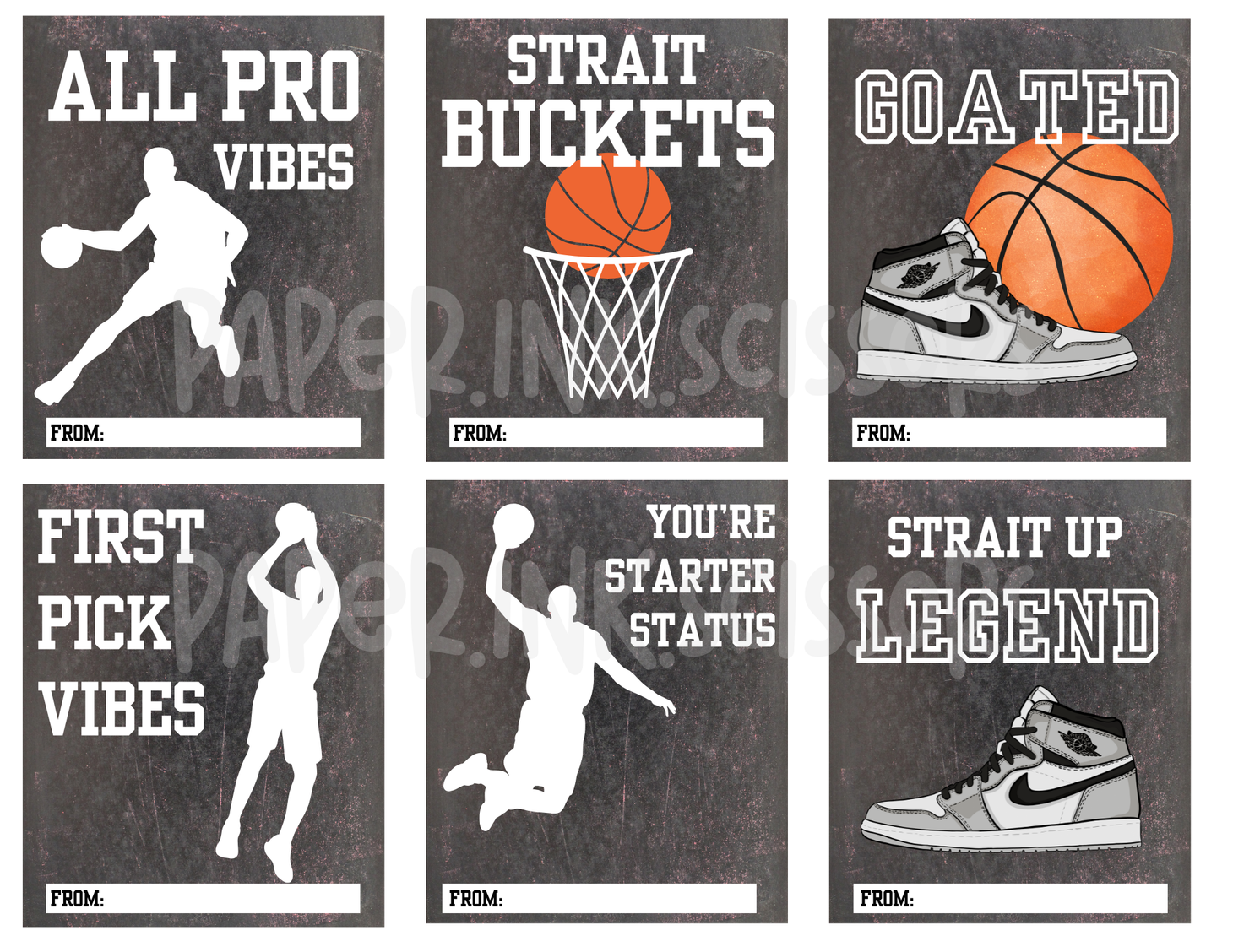 Basketball MVP | Printable Valentine – paper.ink.scissors
