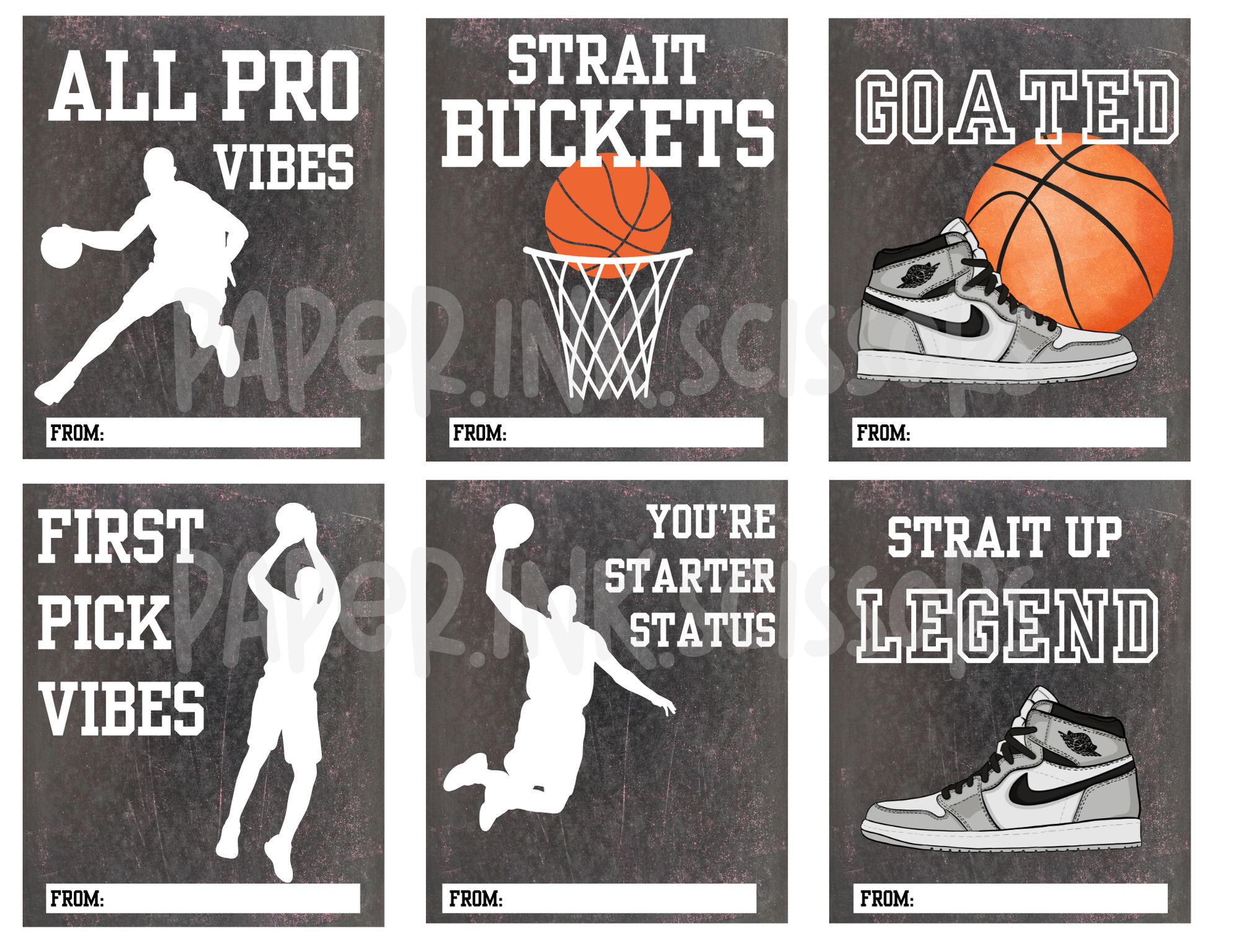 Basketball MVP | Printable Valentine – paper.ink.scissors