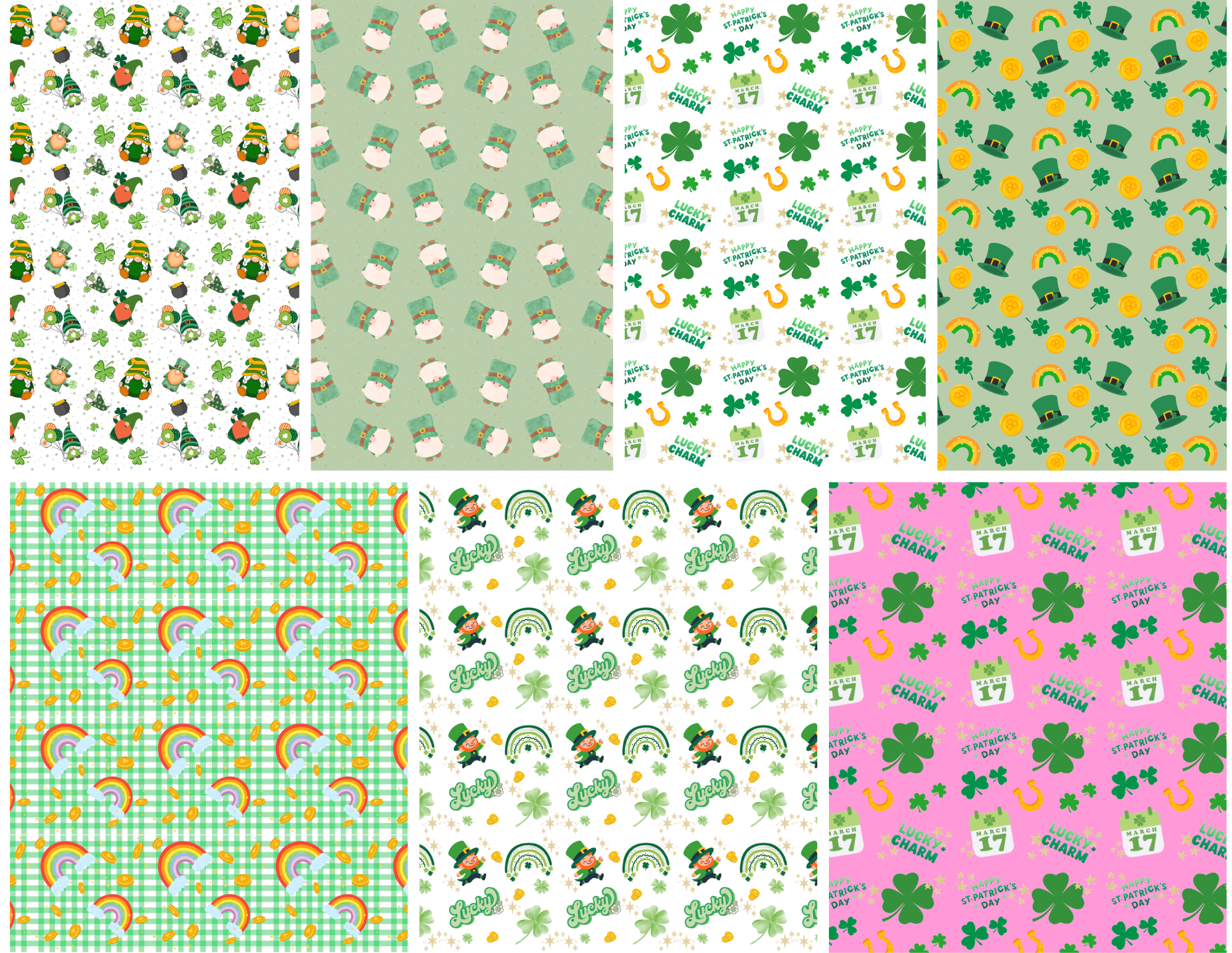 St. Patrick's Day | Seamless Patterns – paper.ink.scissors